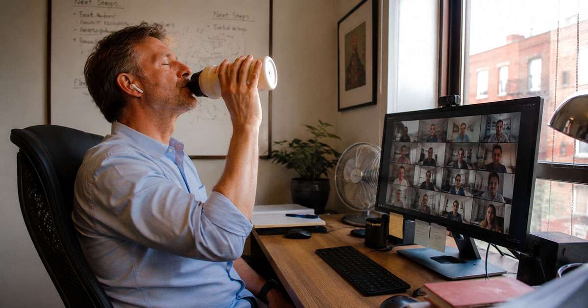Zoom meeting paused for a hydration break – NewsThump